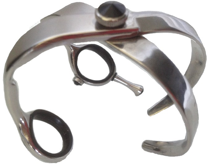 Real Scissor Bracelet With Black Gemstone - Etsy