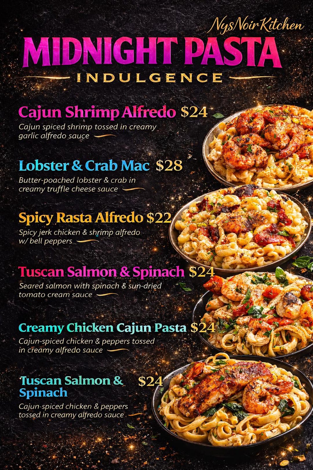 Custom Made Menus - Etsy