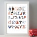 London Alphabet Poster, London Alphabet Gift Print - Etsy