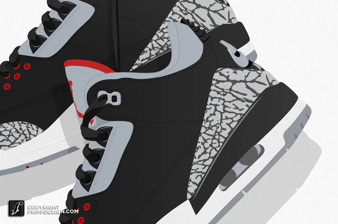 Retro G.O.A.T Sneakers black true - Etsy