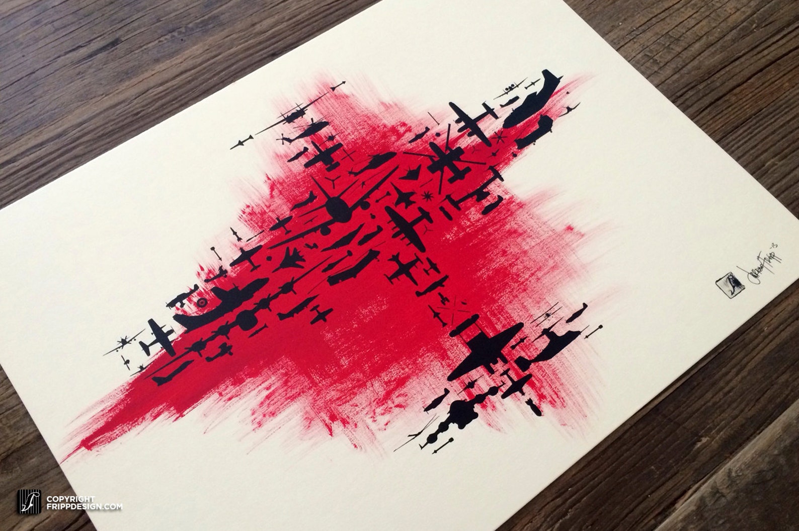 Classic Fighter Plane Collage of Airplanes Helicopters and - Etsy
