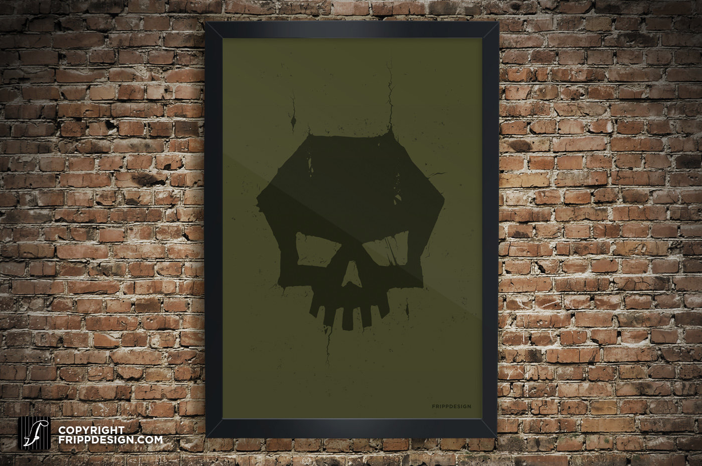 Badass Crumbled Iconic Skull Poster. Great for Home Office or Music ...