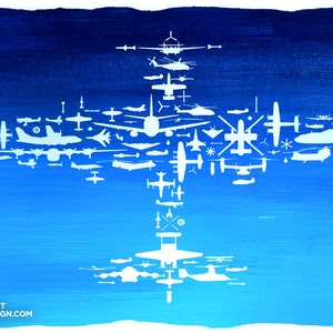 Fighter Plane Collage of Airplanes, Helicopters and Parts. Atmosphere ...