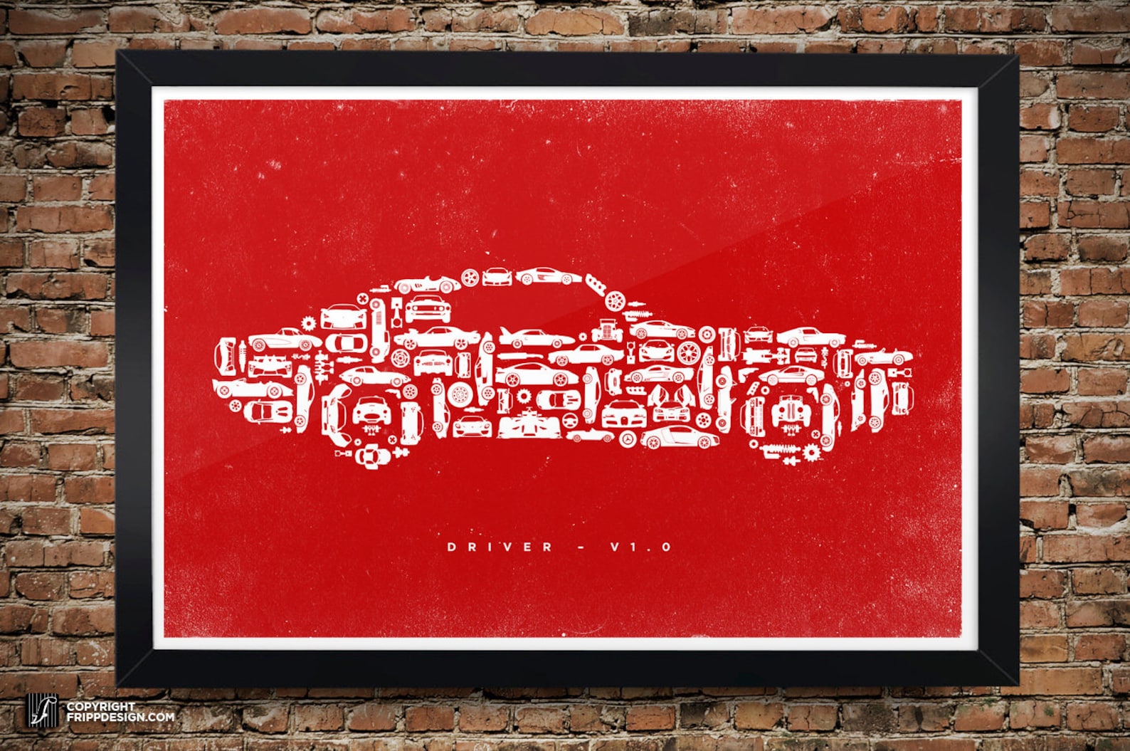 Car Collage of Vintage Super Classic and Sports Cars and | Etsy