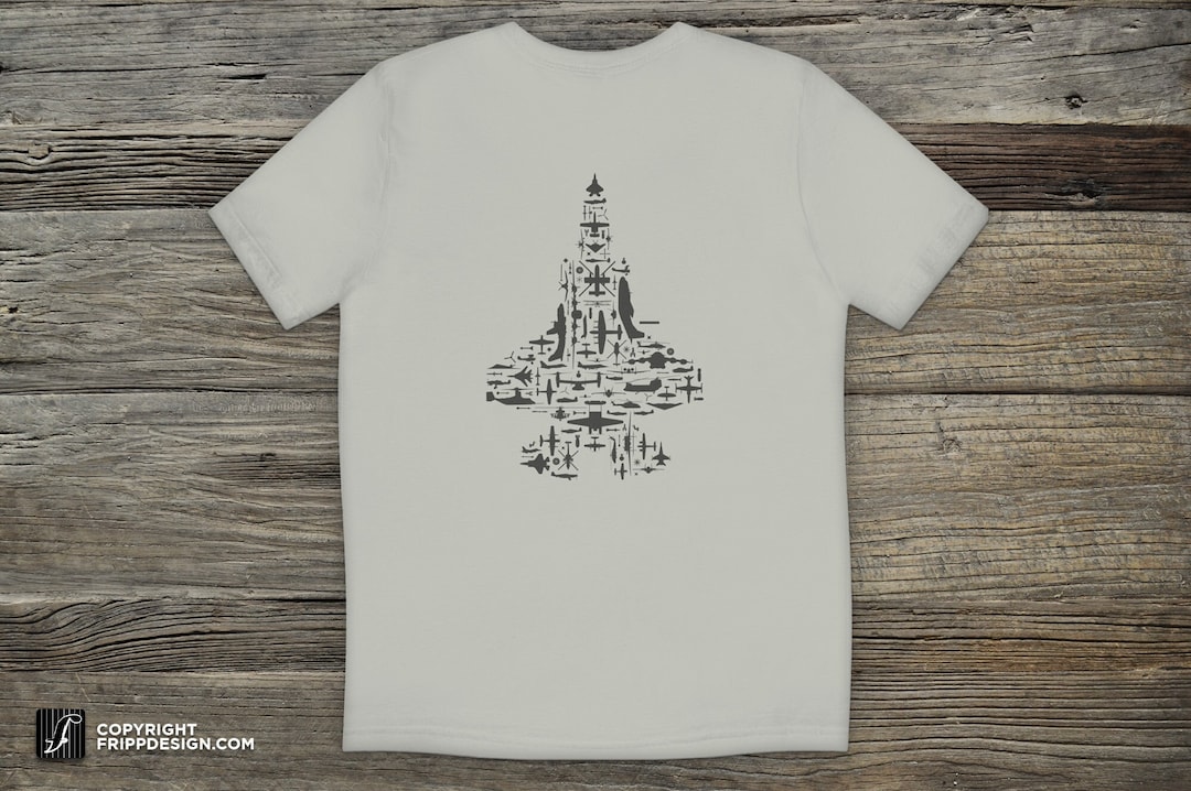 Flight V3.0 Jet Collage T Shirt. Fighter Plane Collage of Airplanes ...