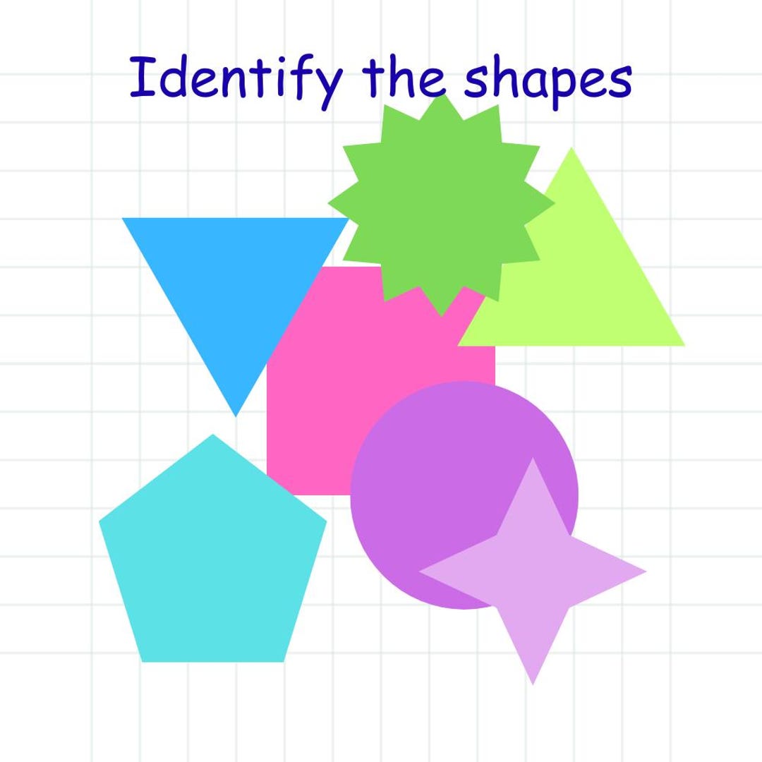 Colorful Shapes to Be Identified - Etsy