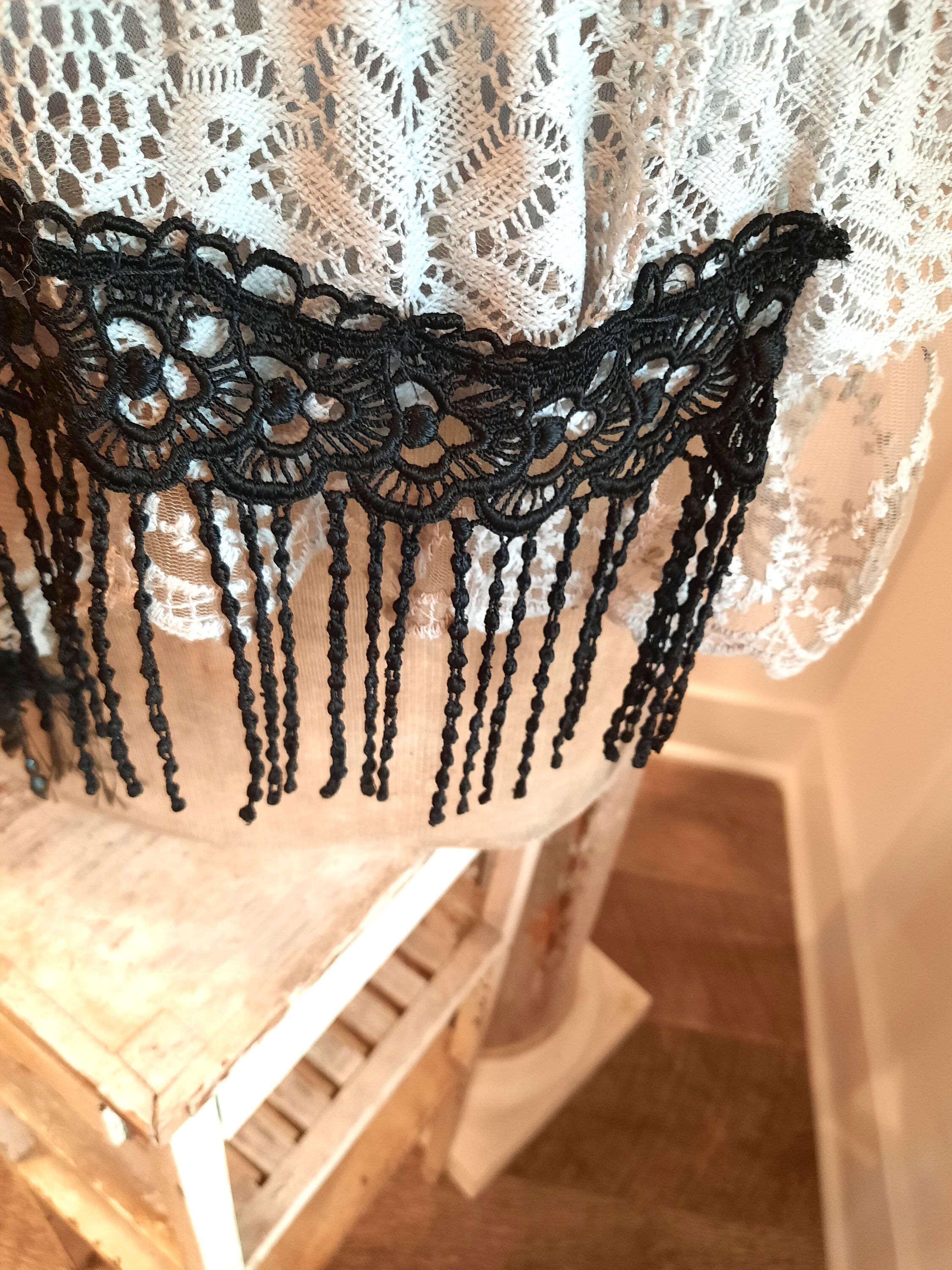 Art to Wear, Cami, Layers of Lace and Heavy Trim, Embroidered Trim, Eye ...