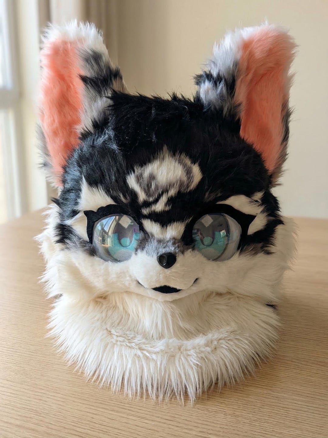 Handmade Kemono Fursuit Head Set With Paws Et Mask – Anime Cat Dog ...