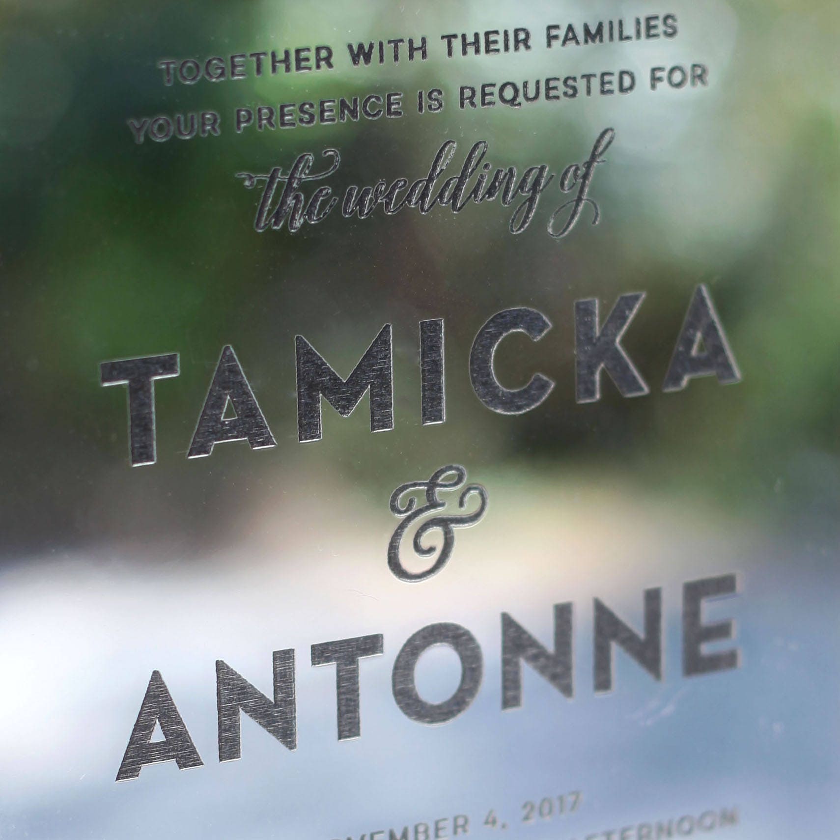 Silver Mirror Acrylic Wedding Invitation Luxury — Wedding Invitation ...