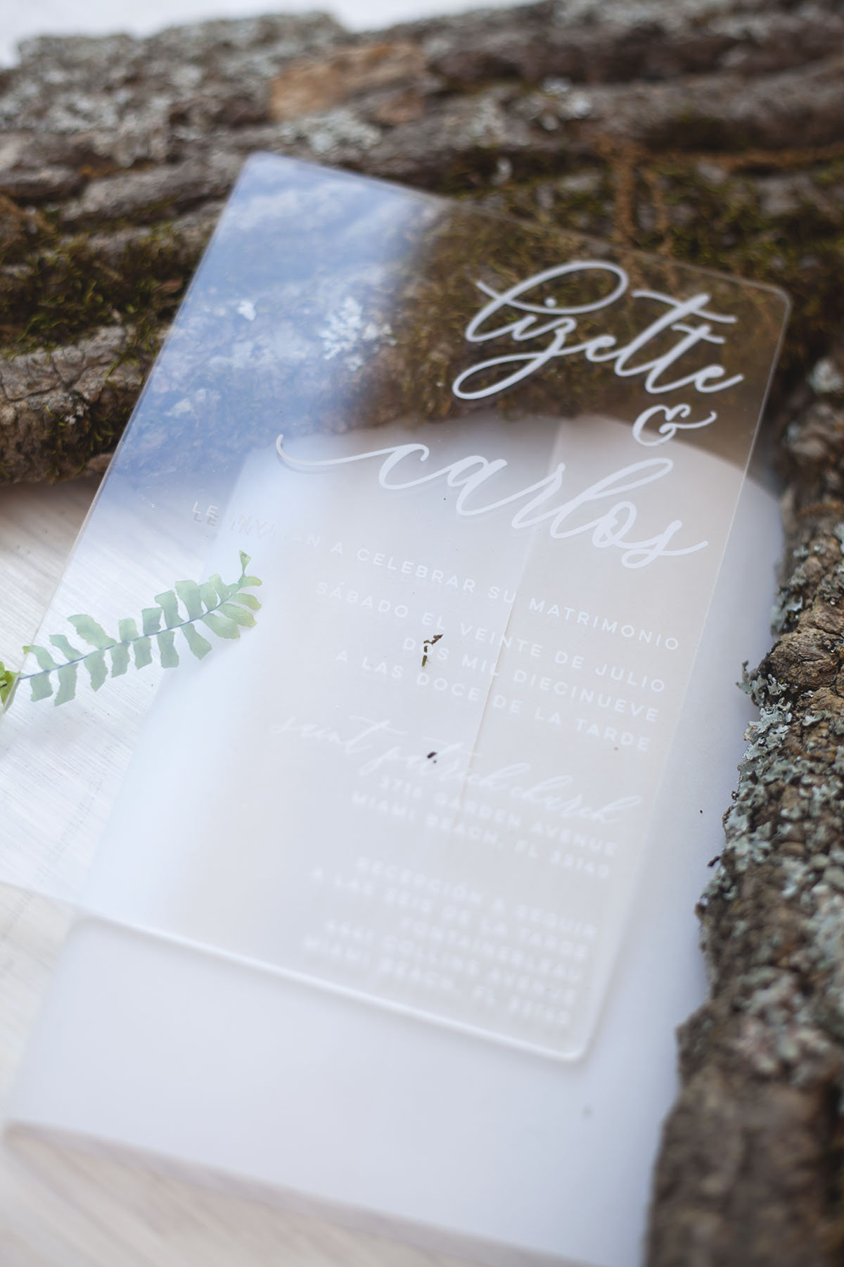 Transparent Lucite Clear Wedding Invitation — Wedding Invitation Artist ...