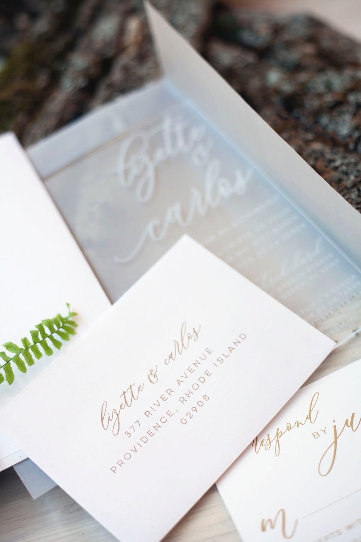 Transparent Lucite Clear Wedding Invitation — Wedding Invitation Artist ...