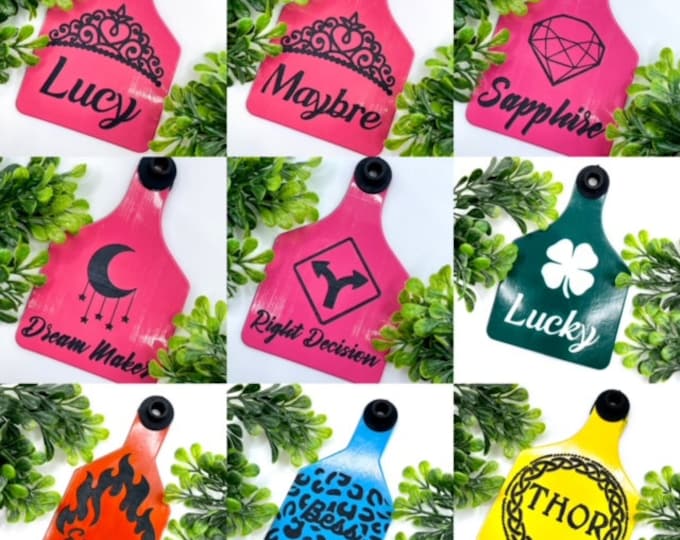 Custom Cattle Ear Tag - UV Printed Full Color Weatherproof ...