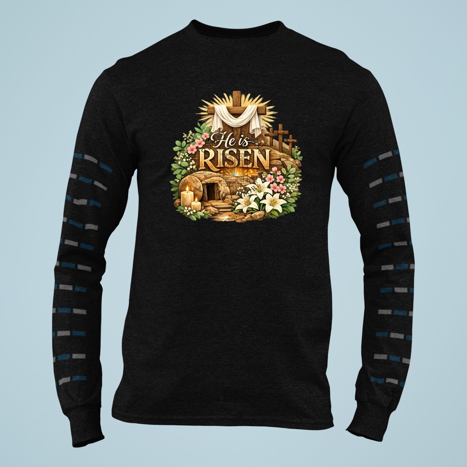 He is Risen PNG & SVG Bundle | Christian Easter Shirt Design ...