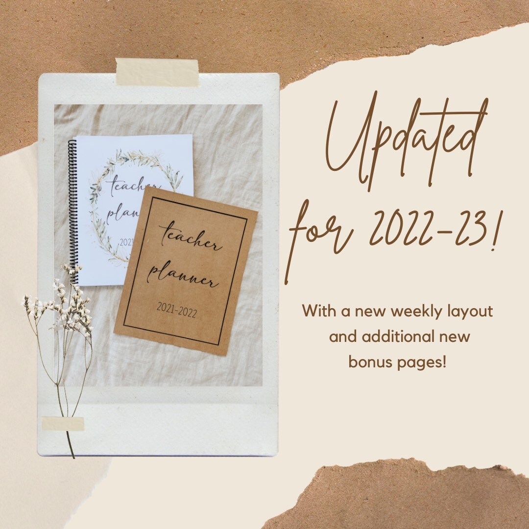 2022-23 Academic Planner-digital DOWNLOAD - Etsy