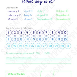 Daily Worksheets-digital DOWNLOAD - Etsy