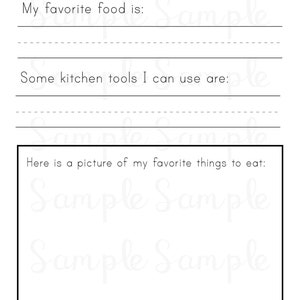Cooking Journal Printable-digital DOWNLOAD - Etsy