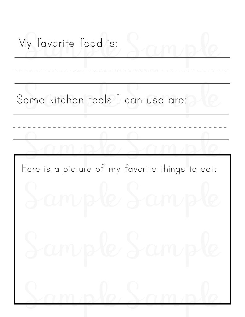 Cooking Journal Printable-digital DOWNLOAD - Etsy