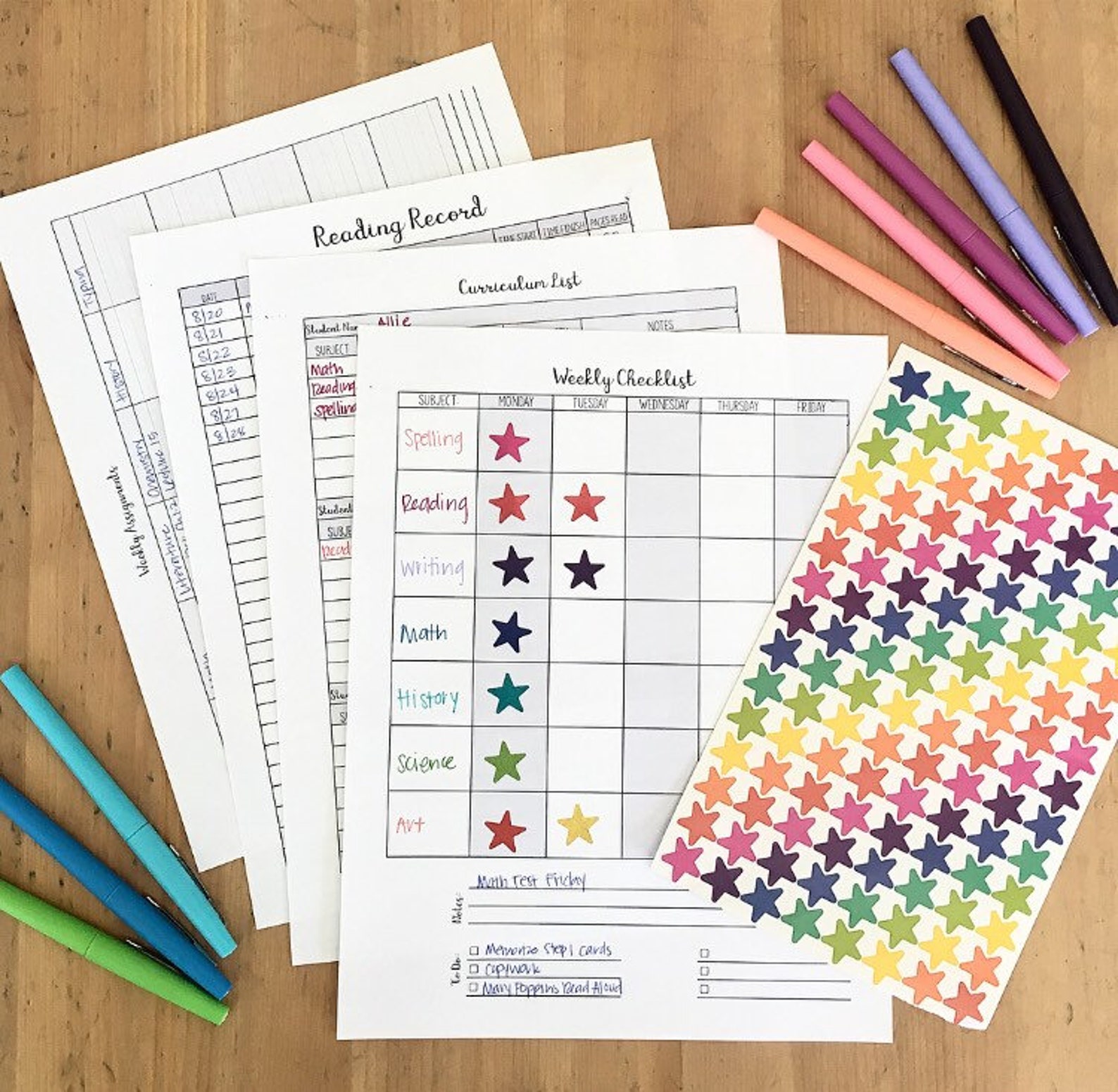 Homeschool Printable Bundle-digital DOWNLOAD - Etsy