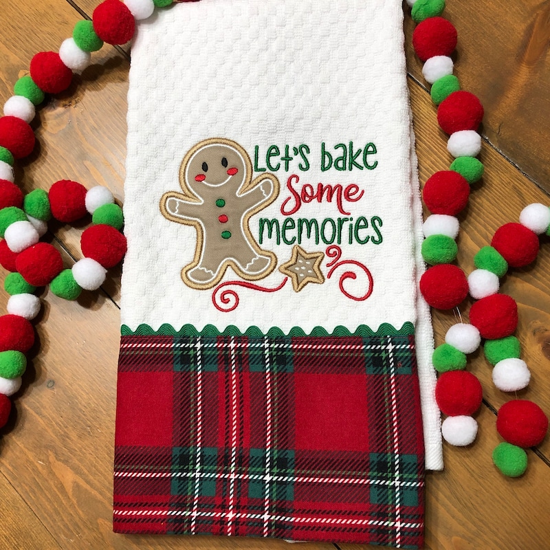 Gingerbread Kitchen Towel - Etsy