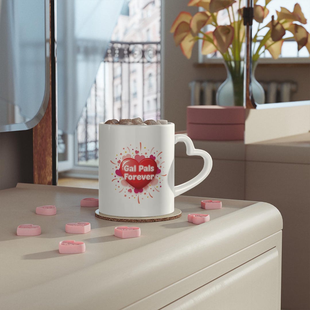 Gal Pals Heart Mug | Friendship Coffee Cup - Etsy