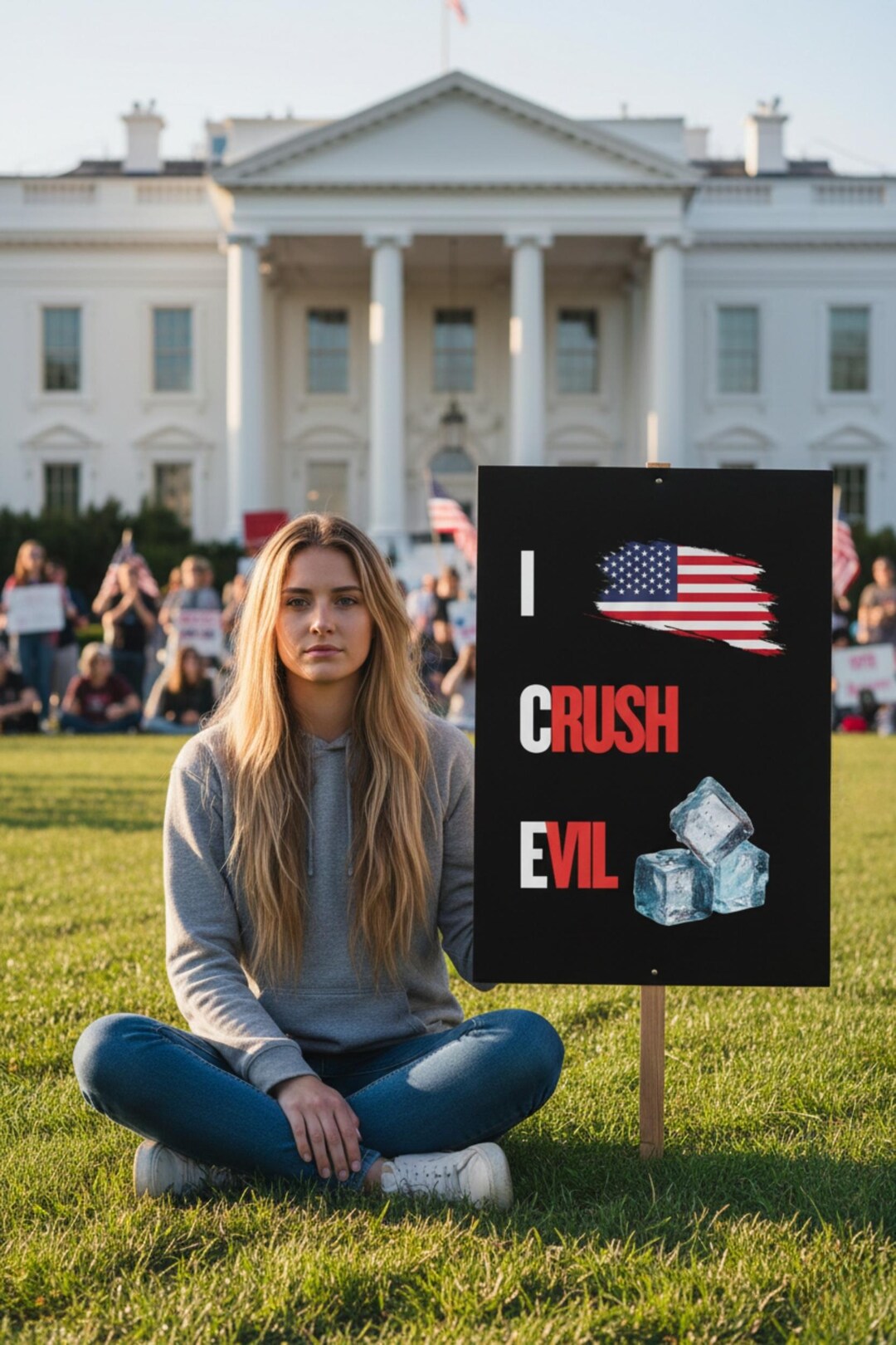 Abolish Ice Immigration, Human Rights Protest Sign Printable, Digital ...