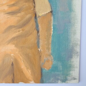 Beautiful Vintage Oil Painting Portrait of a Young Boy on Canvas Board ...