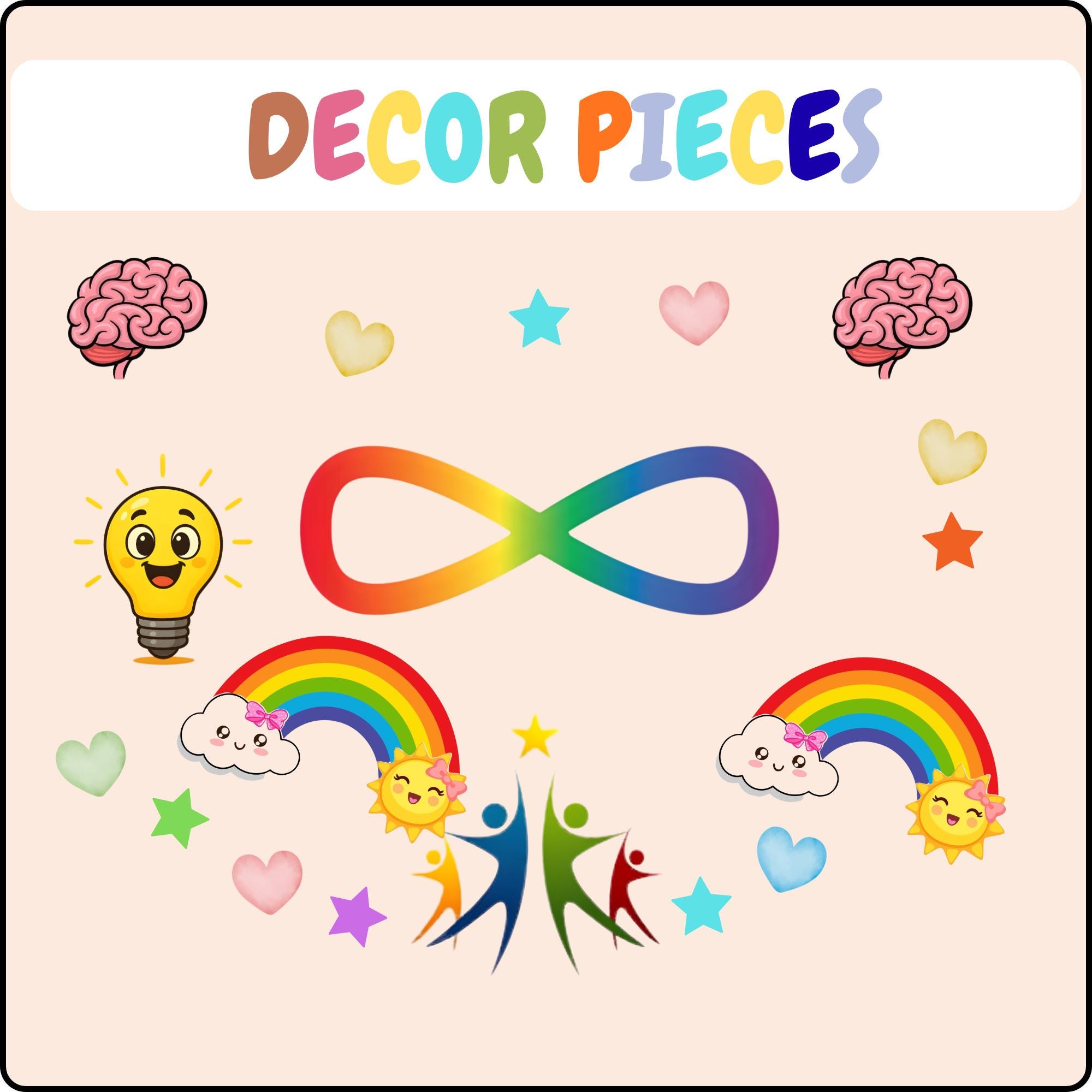 Autism Acceptance Bulletin Board Display Set, Celebrate Minds of All ...