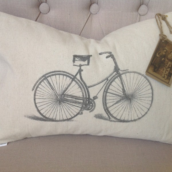 Bicycle Pillow - Etsy