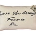 Personalized Pillow in Your Handwriting on Canvas | Decorative Throw ...