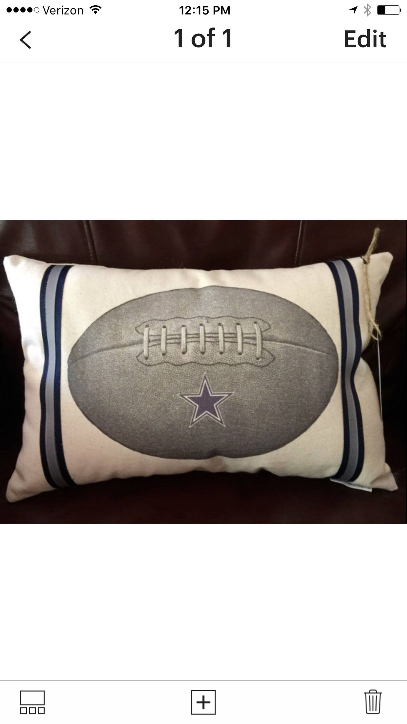 Personalized Football Pillow/any Team - Etsy