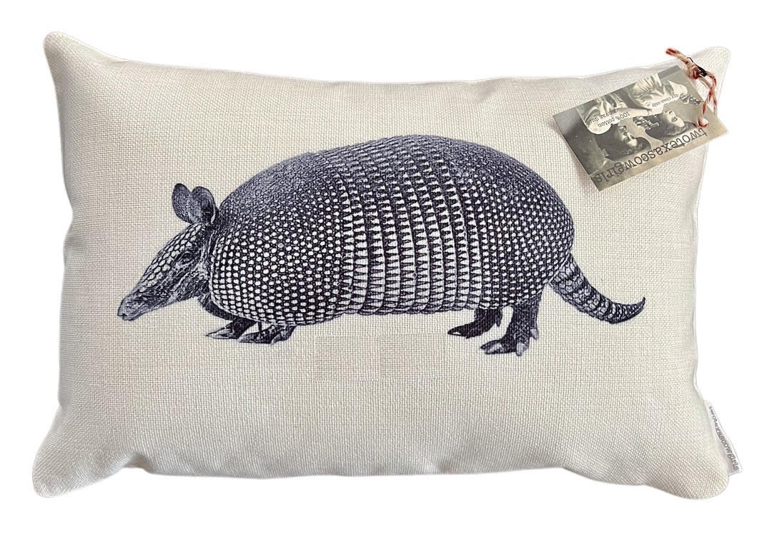 Armadillo Pillow | Louis | Decorative Throw Pillow | Complete With Insert or Cover Only - Etsy