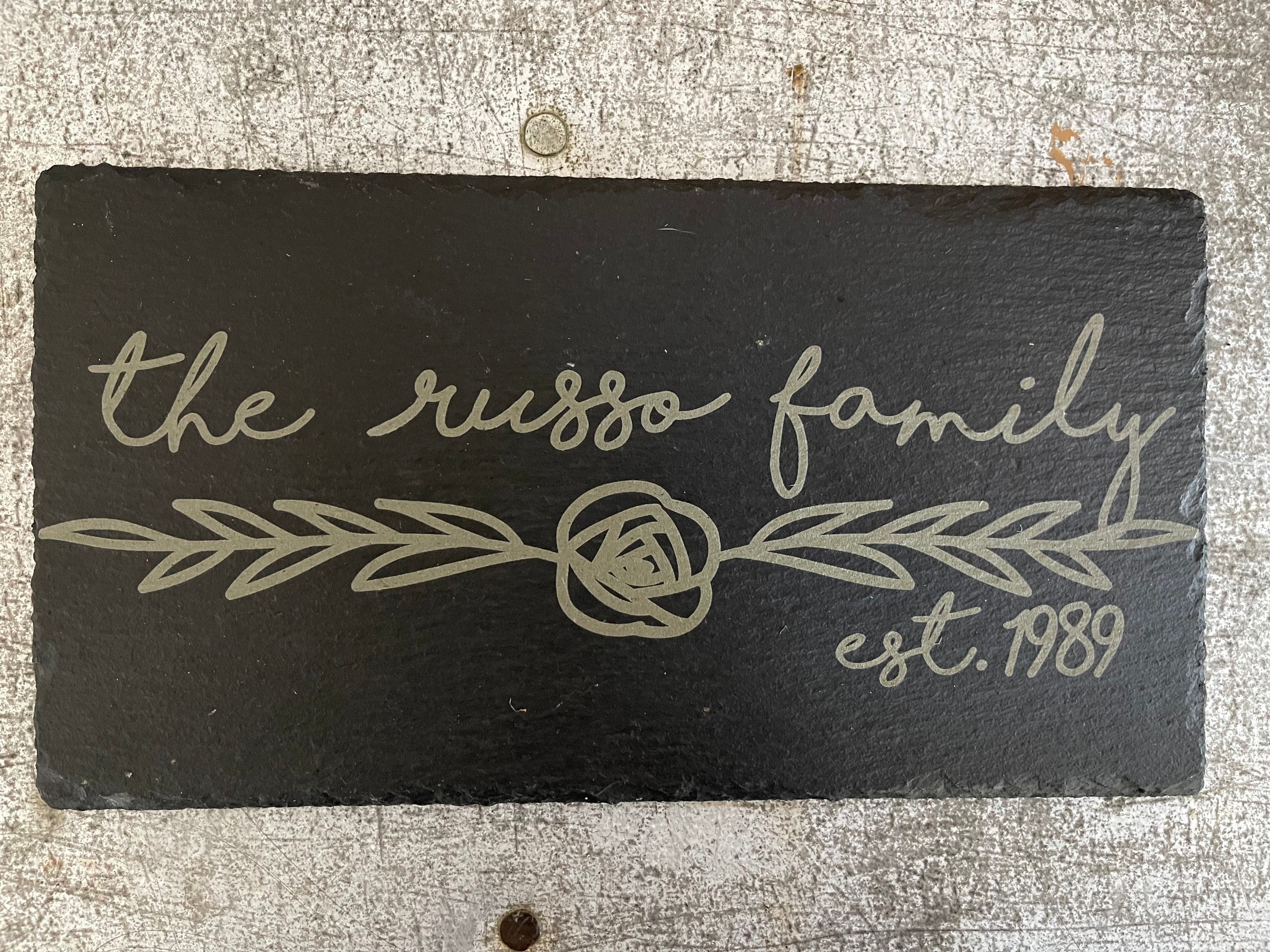 Personalized Engraved Slate Board | Etsy