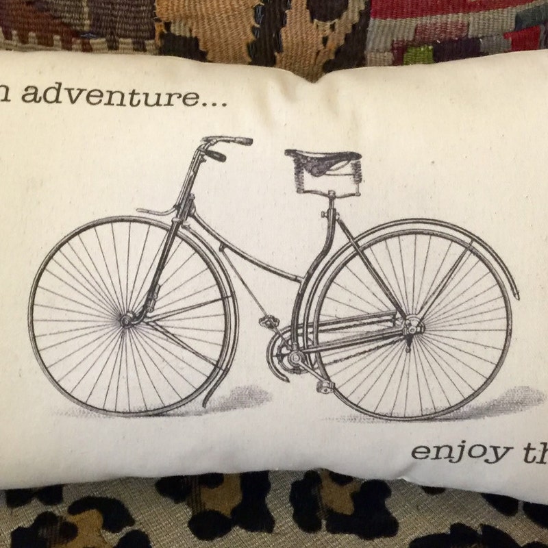 Bicycle Pillow - Etsy