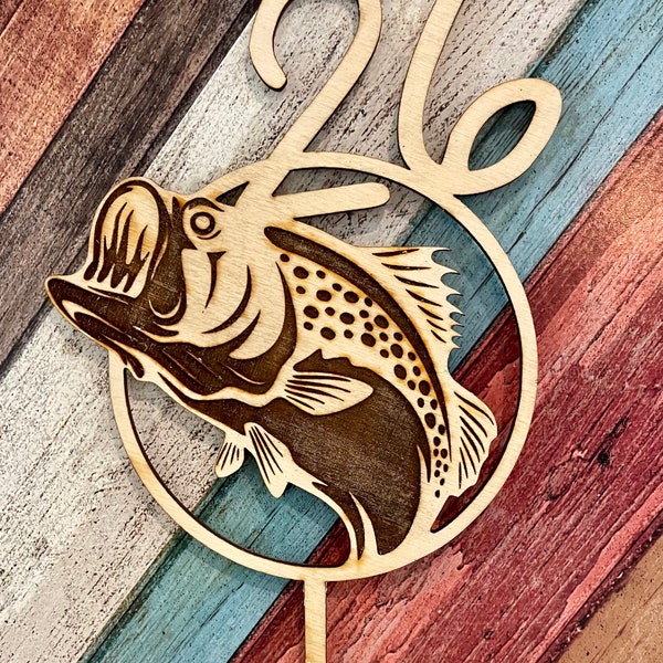 Fish Cake Topper - Etsy