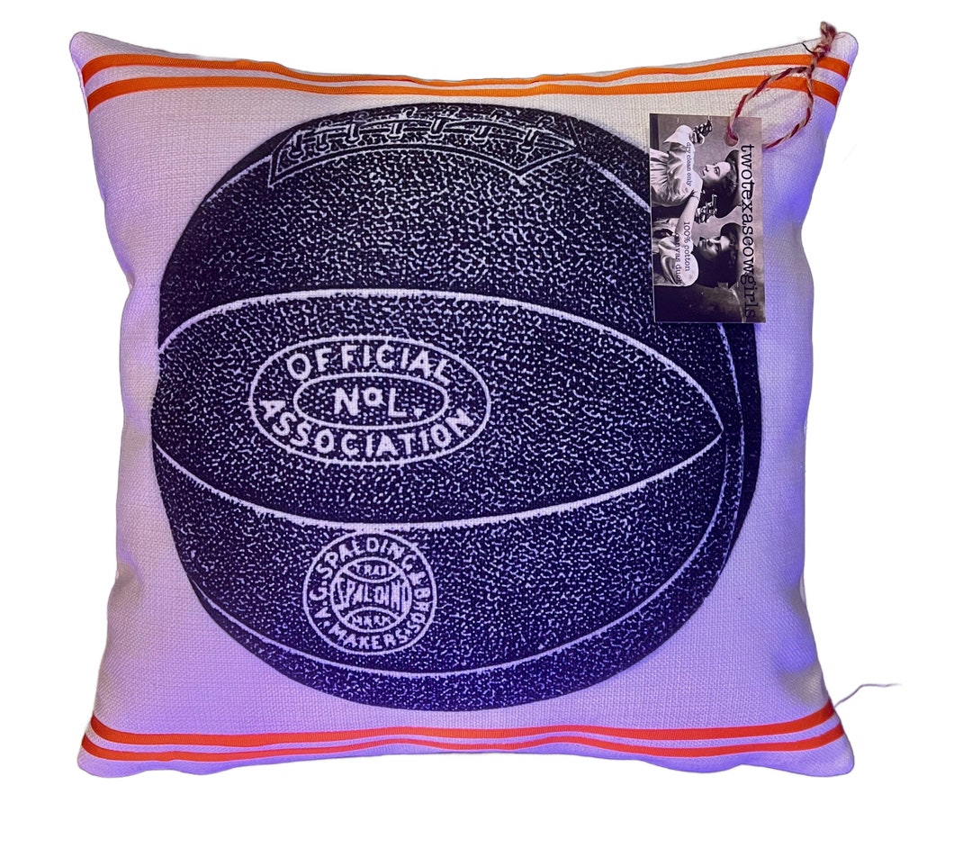 Vintage Basketball Pillow Decorative Throw Pillow Complete With Insert ...