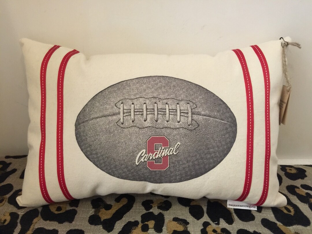 Vintage Football Pillow With Your Team Logo - Etsy