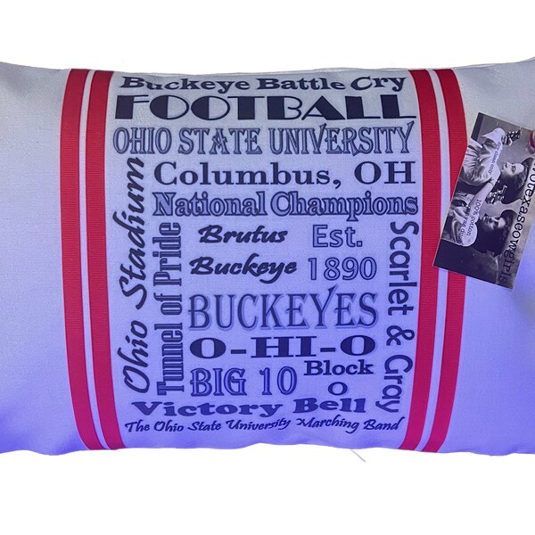 Ohio State Pillow - Etsy