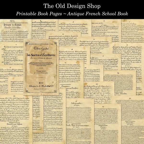 Old Book Pages - Etsy