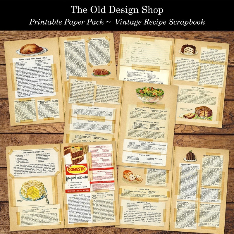 Cooking Junk Journal - Etsy