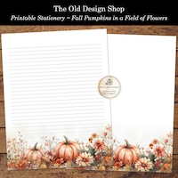 Thanksgiving Harvest Printable Stationery. Digital Download (letter and ...