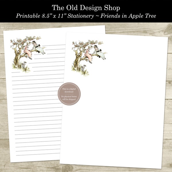 Apple Letter Writing Paper - Etsy
