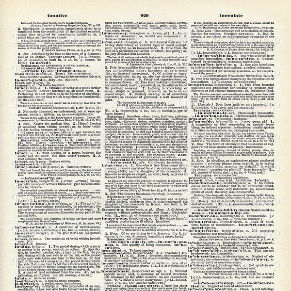Dictionary Page - Etsy