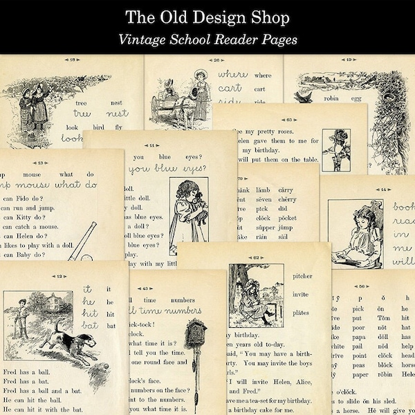 Old School Readers - Etsy