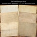 Printable Shabby Aged Grunge Notepapers 8.5 X 11 Inch Horizontal Layout ...