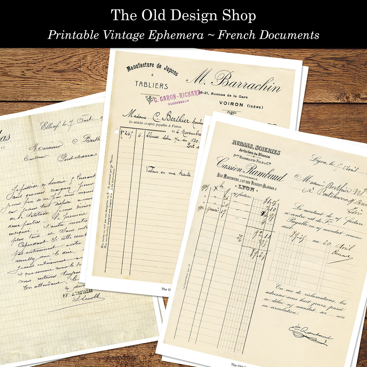 Vintage French Documents Printable Junk Journal Scrapbooking - Etsy