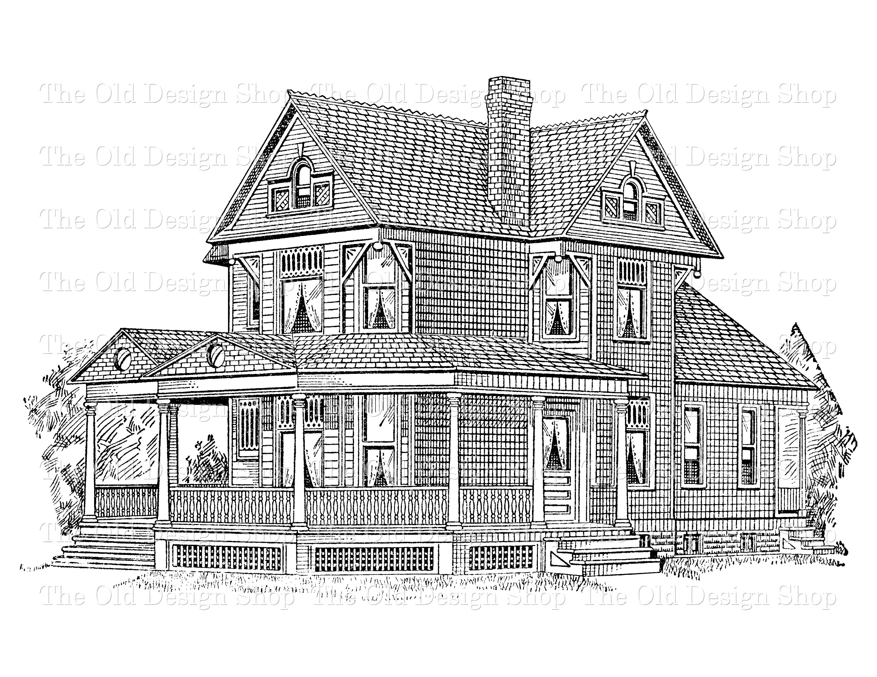 Old School House Clip Art