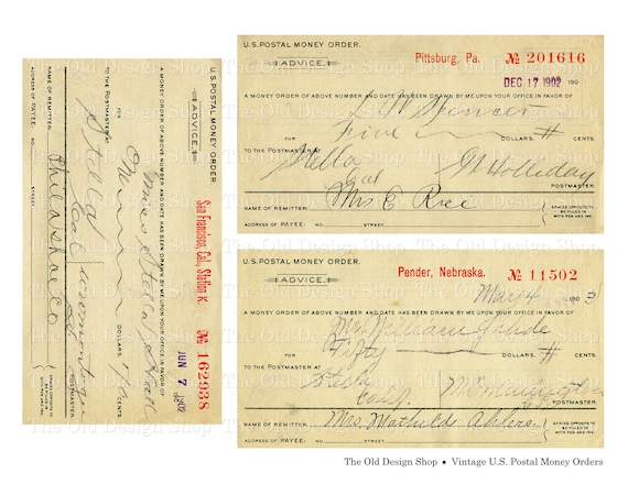 Printable Money Orders