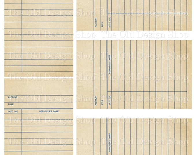 Library Card Printable | Instant Download Printable | Wild Moonlight Co ...