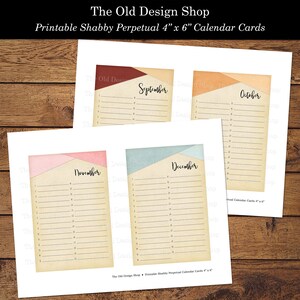 Printable Calendar Junk Journal Ephemera for Cardmaking Journaling 4x6 ...
