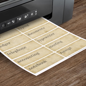 Office Flashcards Printable Junk Journal Neutral Ephemera Cardmaking ...